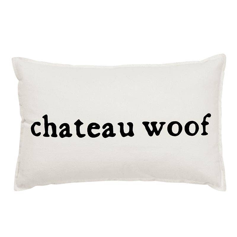 Chateau Woof Lumbar Pillow – Veranda Cafe & Mercantile